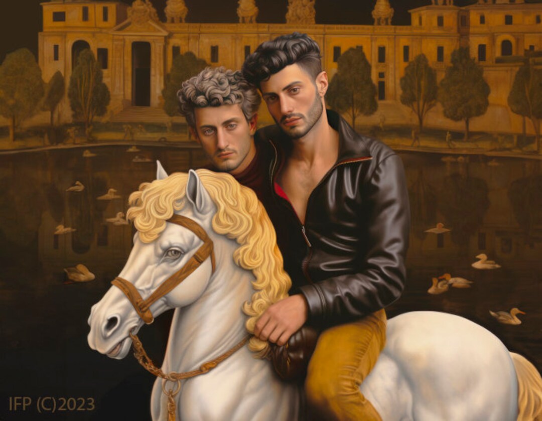Romantic Roman Italian Horse Riders - Etsy