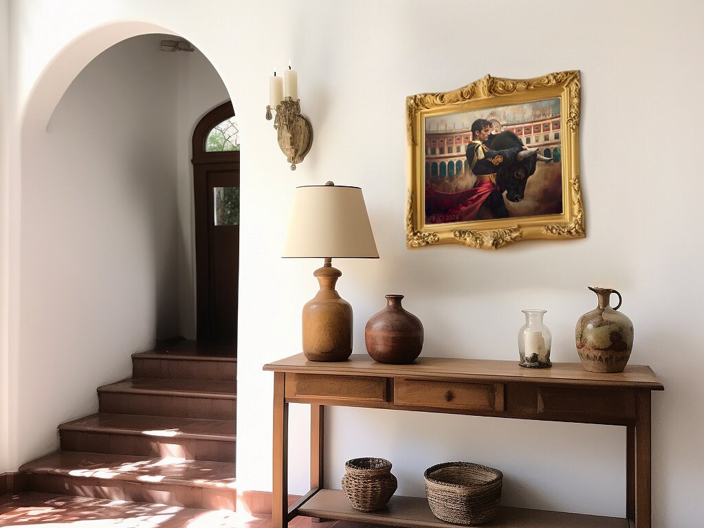 Iberian Horns and Spanish Grace: Baroque Ballet of Matador and Bull - Etsy