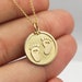 14K Solid Gold Baby Feet Pendant: Personalized Newborn Charm - Etsy