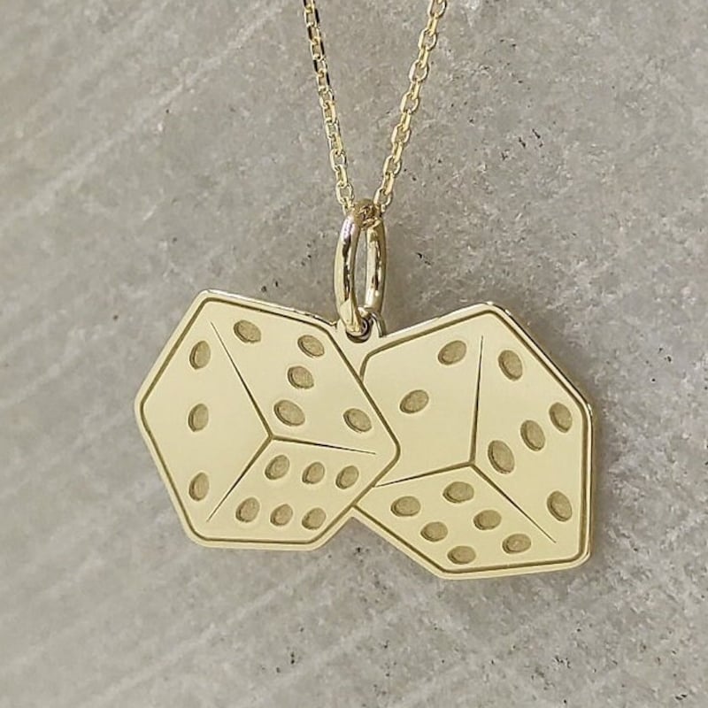Dice Pendant - Etsy