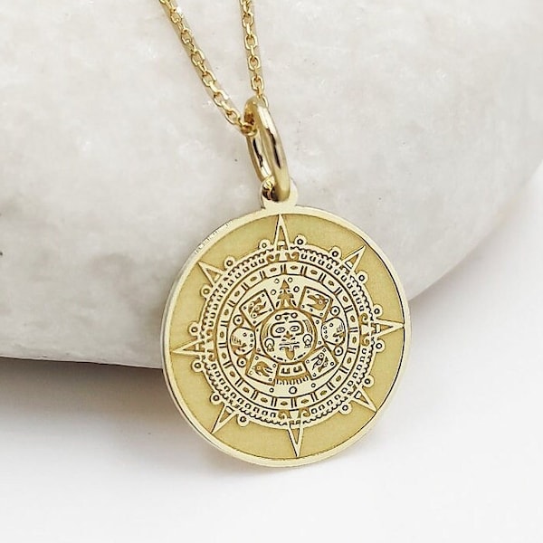 Gold Aztec Calendar - Etsy