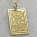 14K Gold the Devil Tarot Card Pendant Gold Devil Jewelry for - Etsy