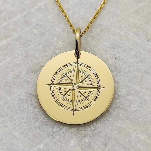 Compass Pendant - Etsy