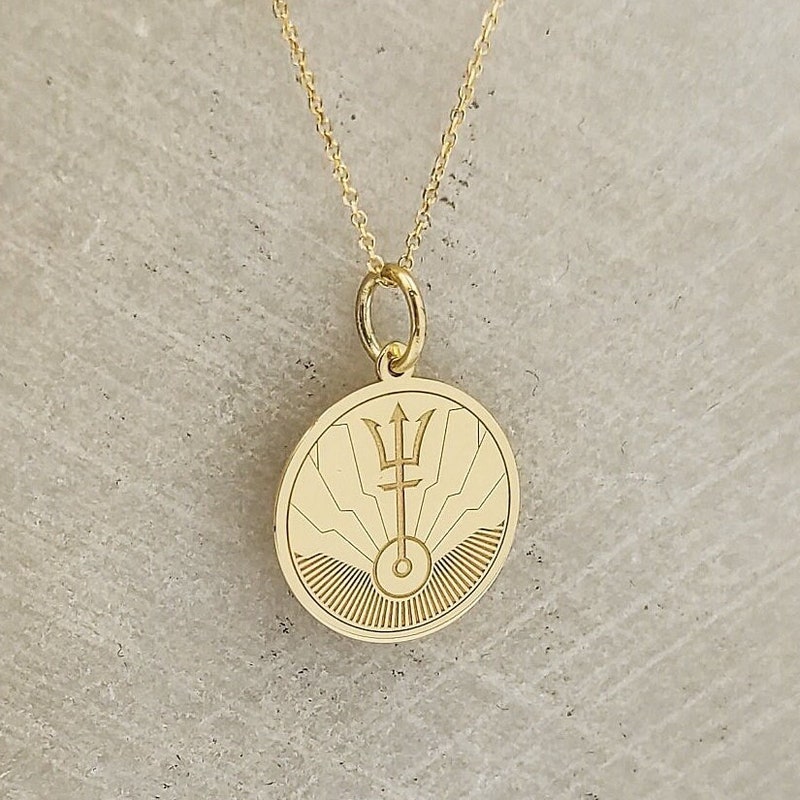 Trident Necklace - Etsy