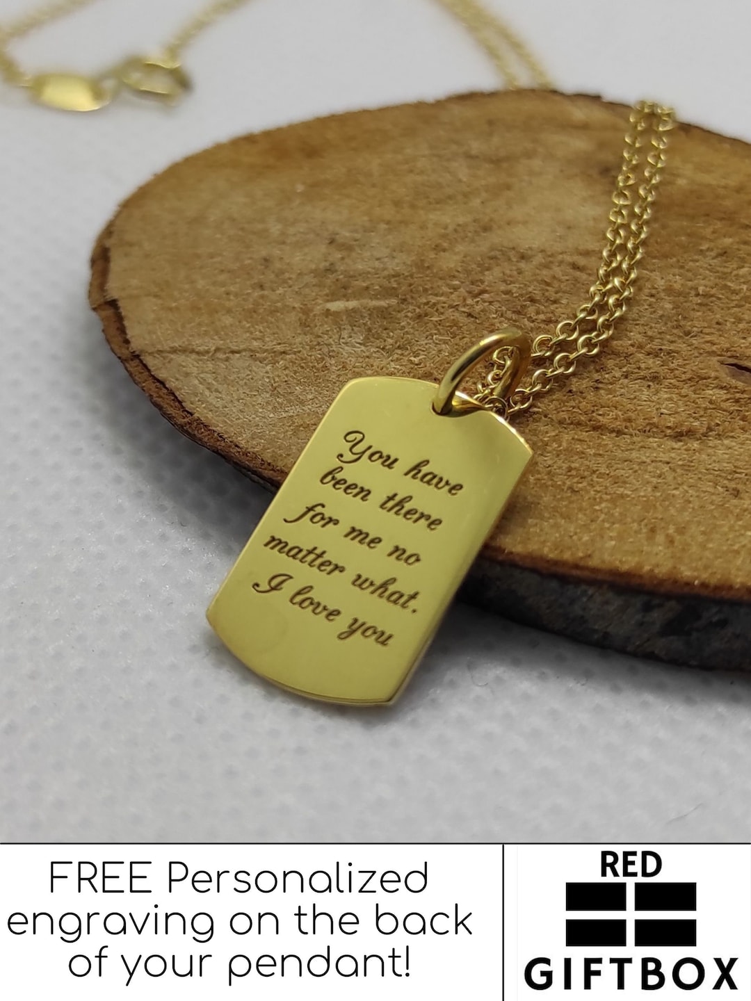Dog Tag Necklace, 14K Gold Dog Tag, Dog ID Tag, Personalized Dog Tag ...
