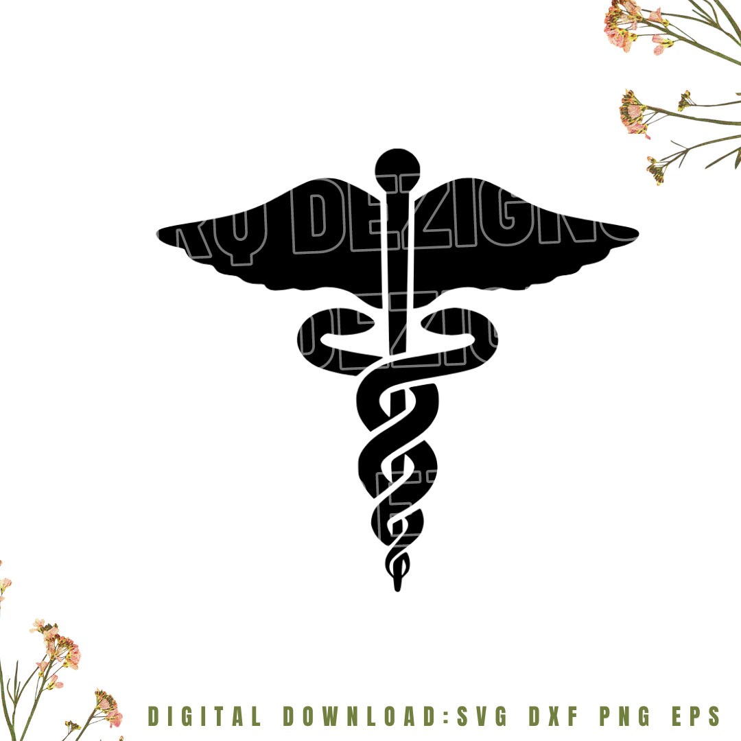 Caduceus Svg, Medical Symbol SVG, MD Svg, Star of Life Svg, Doctor Svg ...