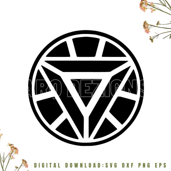 Iron Man Logo Clipart Black