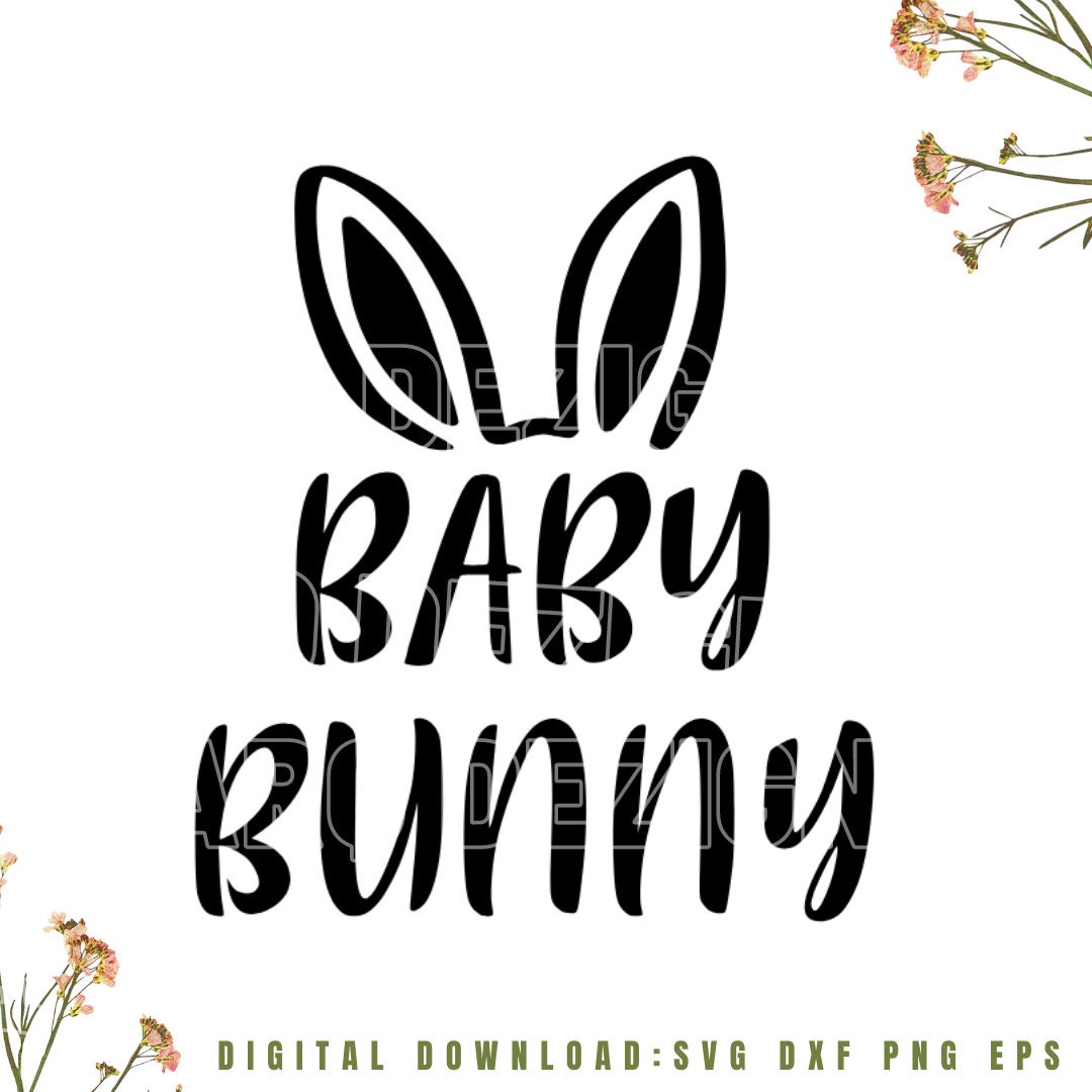 Bunny SVG, Cute Bunny SVG, Baby Svg, Baby Bunny Svg, Cricut,silhouette ...