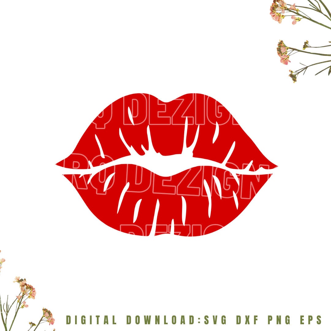 Beso svg, Labios svg, Labios Rojos svg, Lápiz Labial Amor svg, San ...