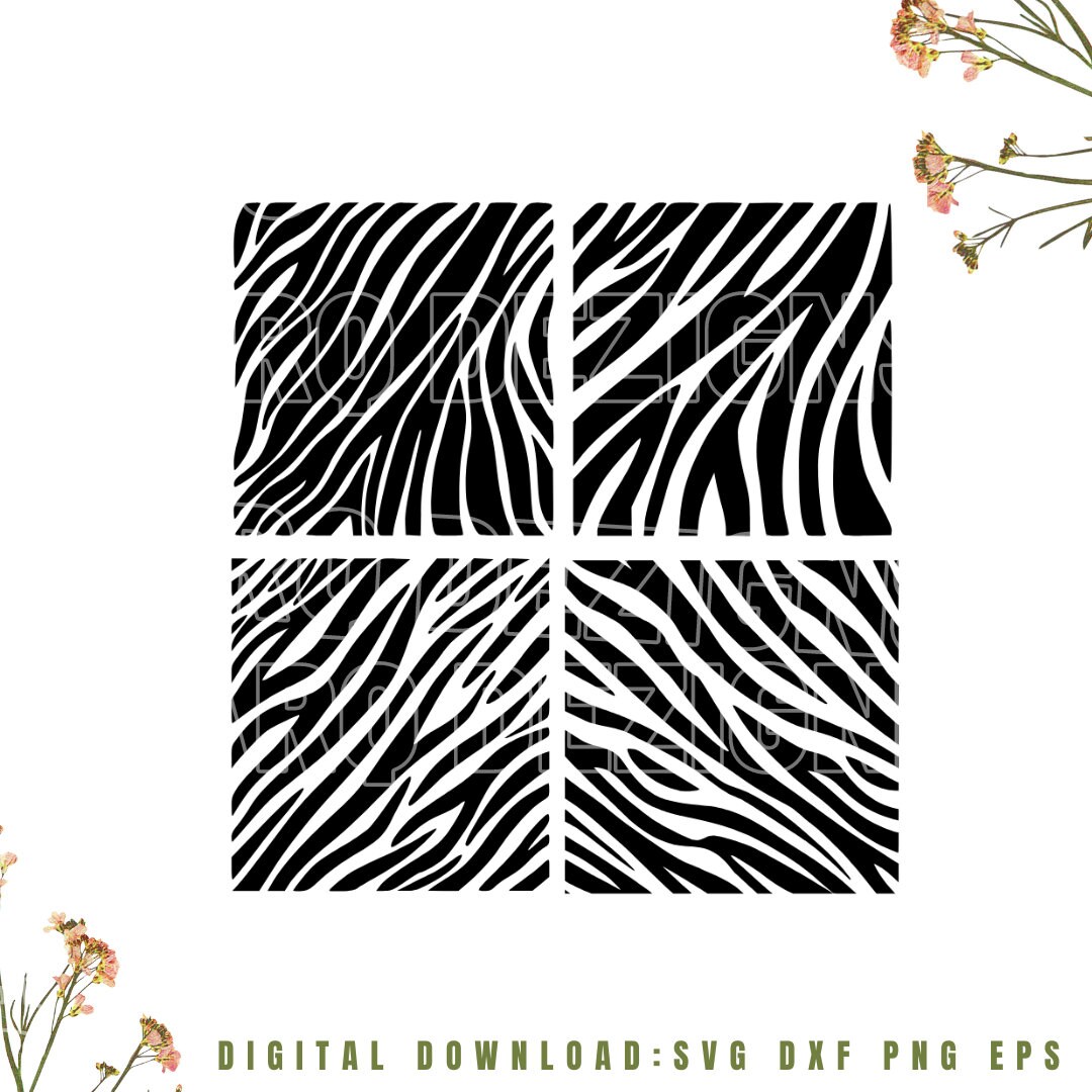 Zebra Stripes Pattern SVG | Animal Print Svg | Cricut | Silhouette ...
