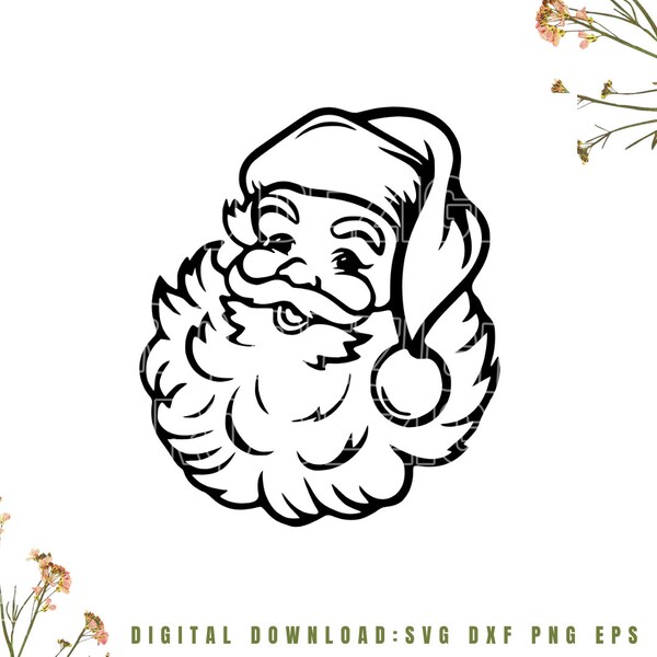 Santa svg - Etsy