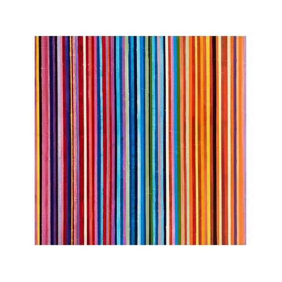 Abstract Painting Vertical Stripes Stripe Sleek Interior | Etsy