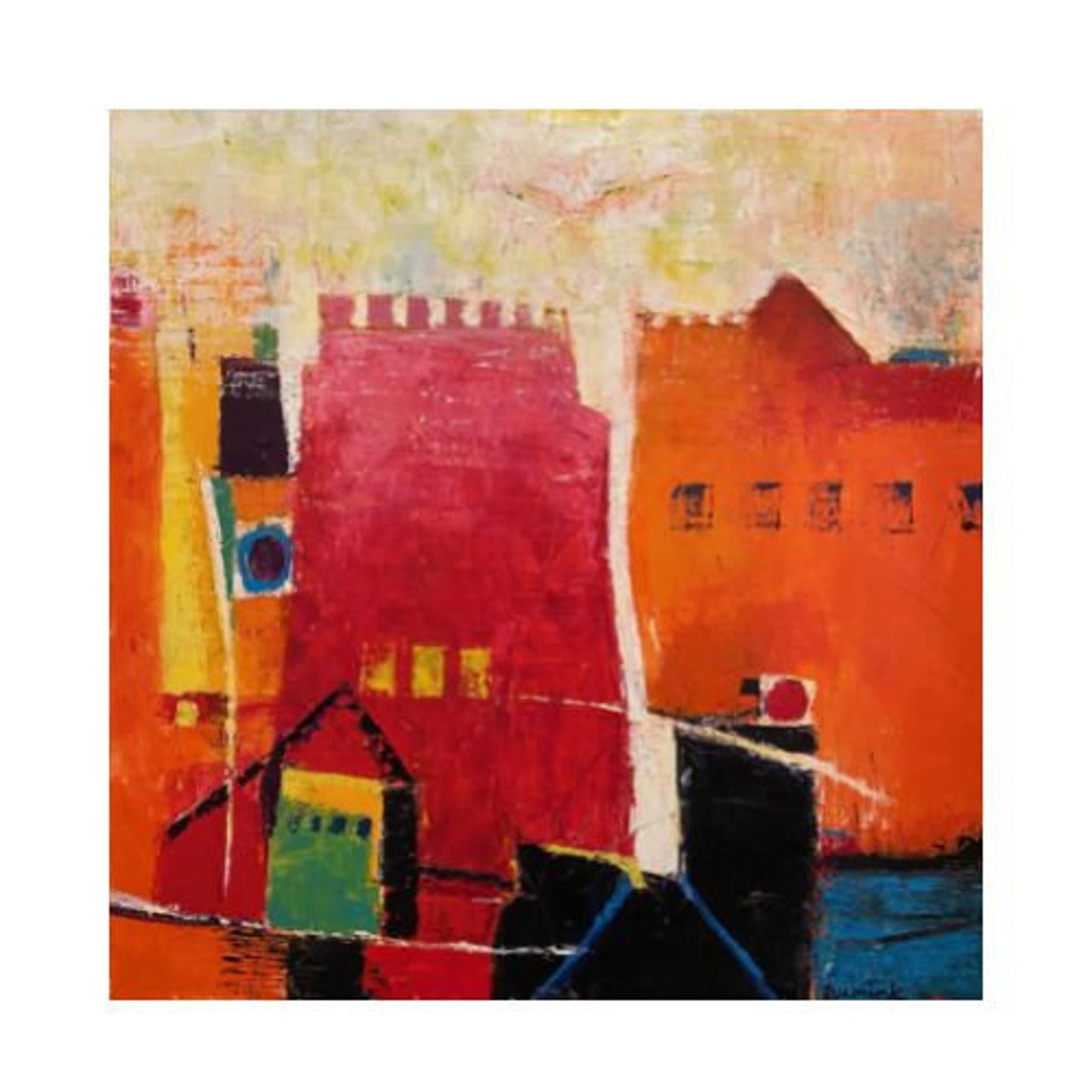 Painting 3d Abstract Modern Bright Colors to Hang on the Wall - Etsy