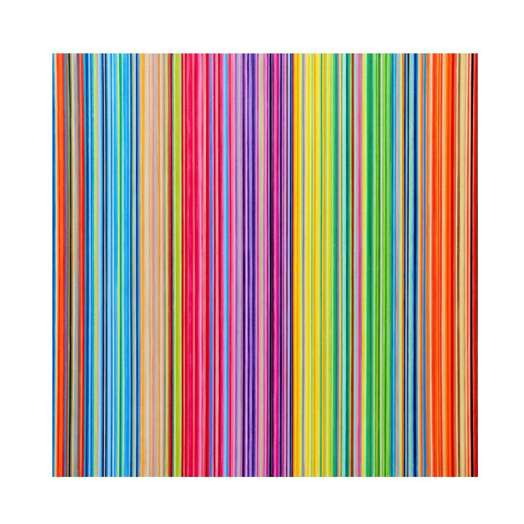 Abstract Painting Colorful Stripes Oil Painting Minimalist 3d Large ...