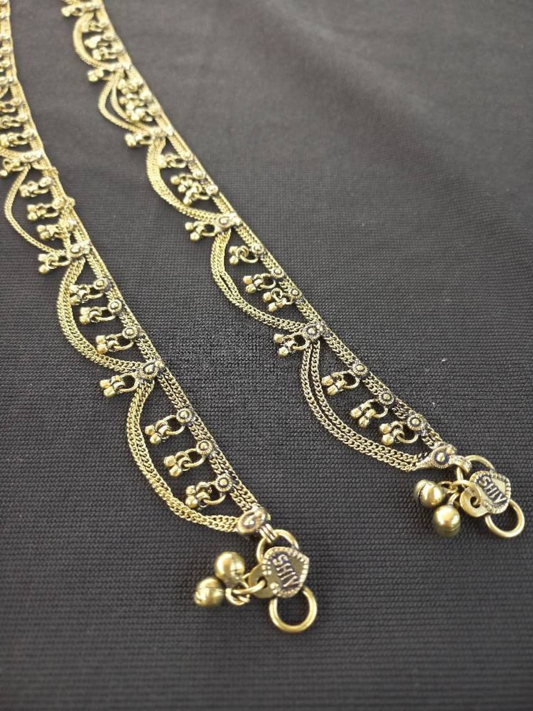 Indian Traditional Ethnic Anklet, Vintage Women's Bronze Anklet - Etsy