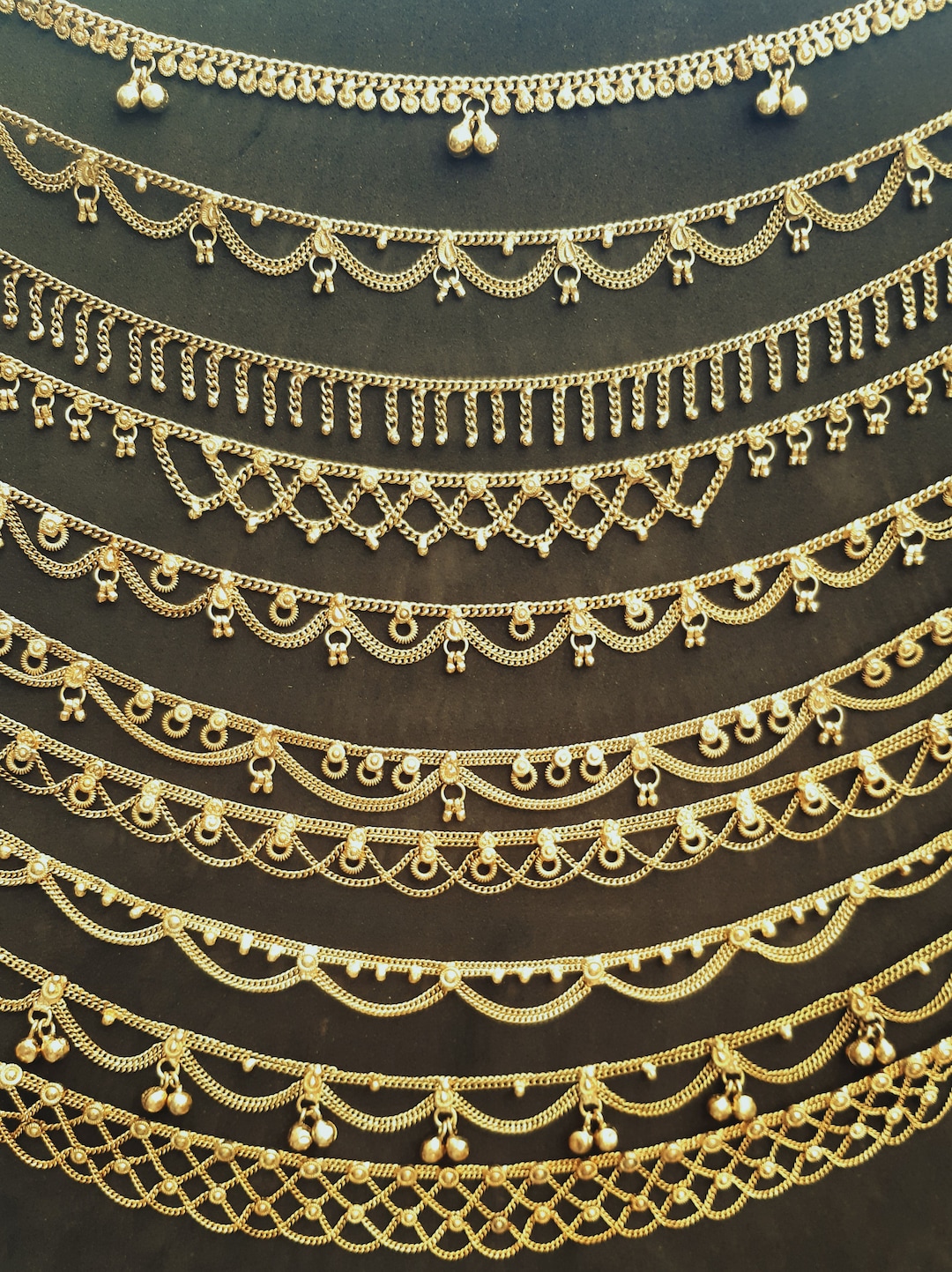 Indian Ethnic Bronze Traditional Anklet, Vintage Anklet Women - Etsy