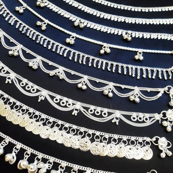 Silver Anklet for Indian Women - Etsy