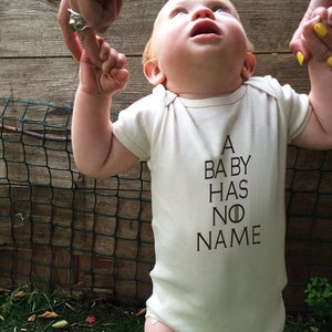 A Baby Has No Name Cute One Piece Bodysuit Pregnancy Baby - Etsy