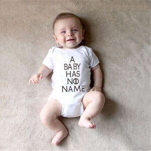 A Baby Has No Name Cute One Piece Bodysuit Pregnancy Baby - Etsy