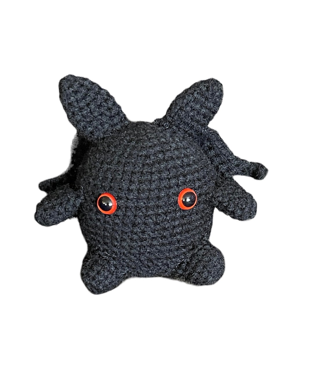 Mothman Amigurumi, Crochet Mothman, Crochet Cryptid, Creepy Creature ...