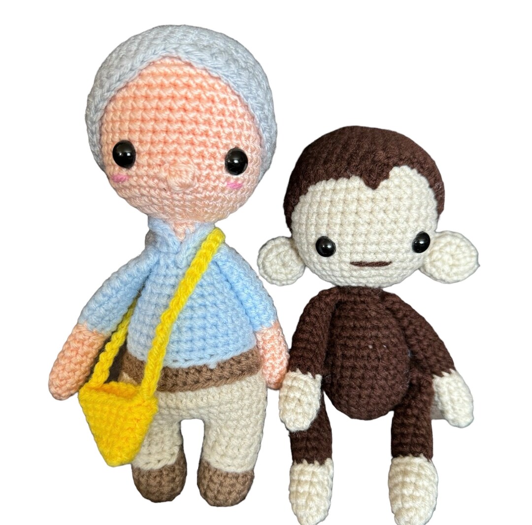 Jane Goodall, Crochet Jane Goodall, Crochet Doll, Crochet Doll ...