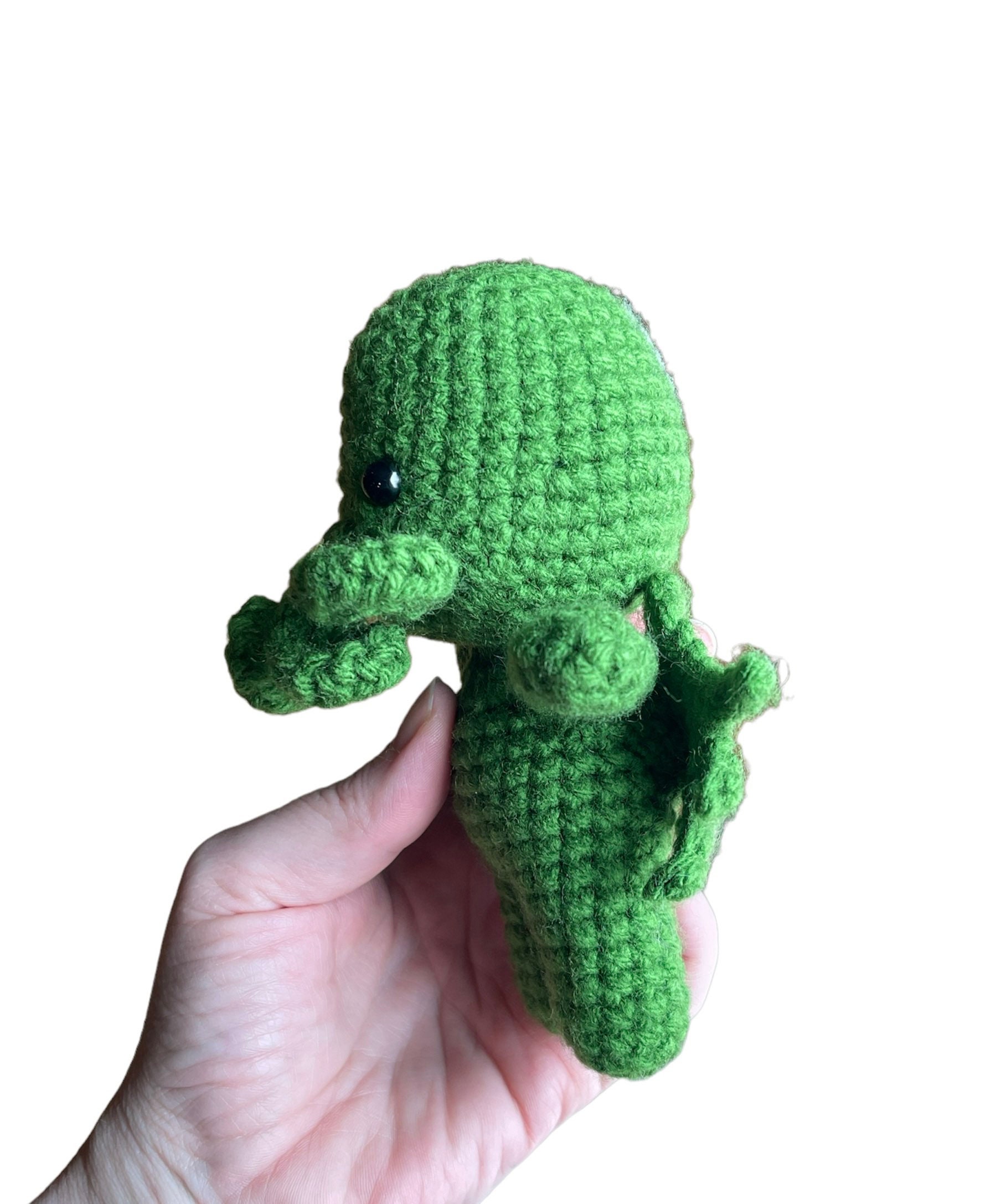Cthulhu Amigurumi, Crochet Cthulhu, Green Plushy, Crochet Cryptid ...