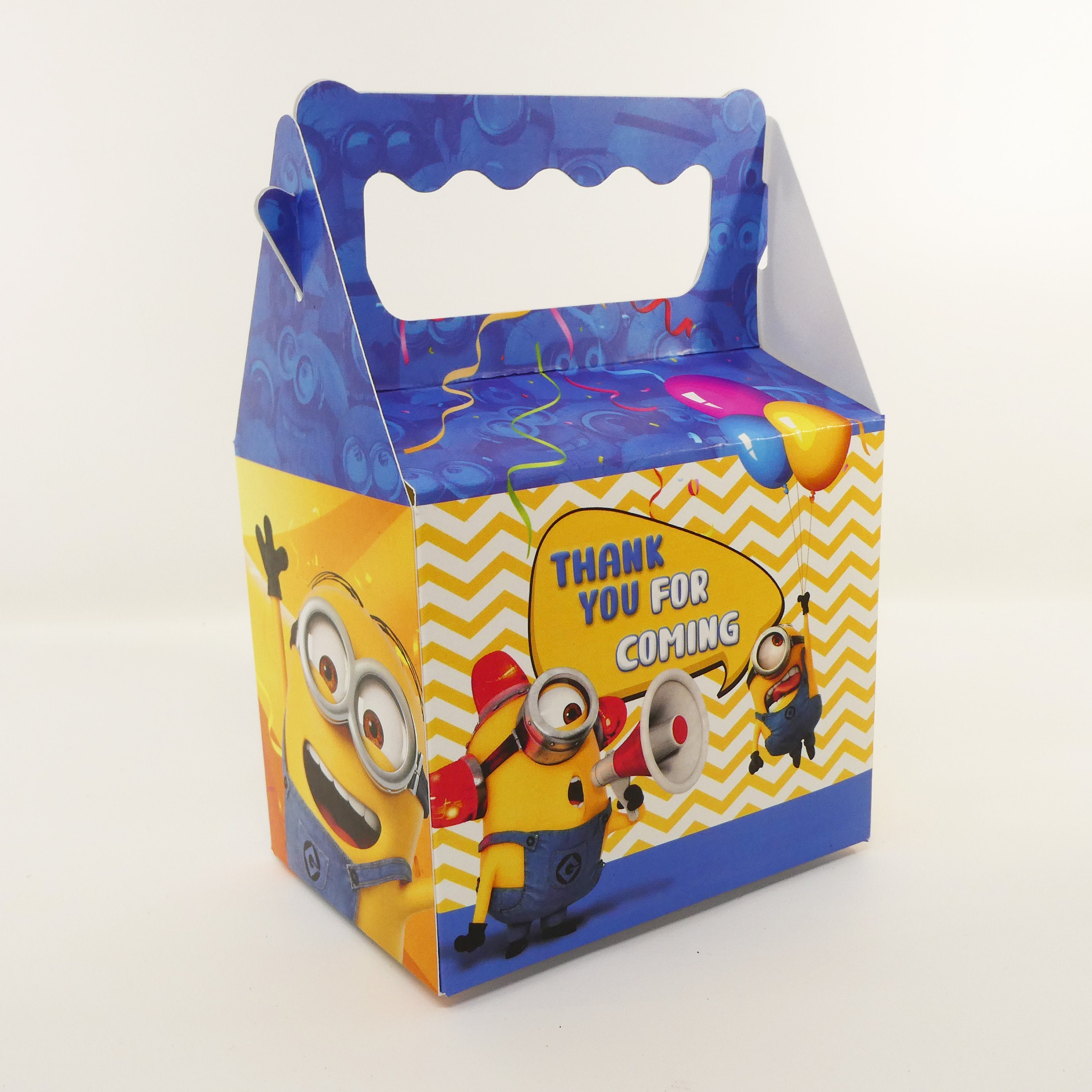 Minions Children's Kids Personalised Party Boxes Bags Favour FAST ...