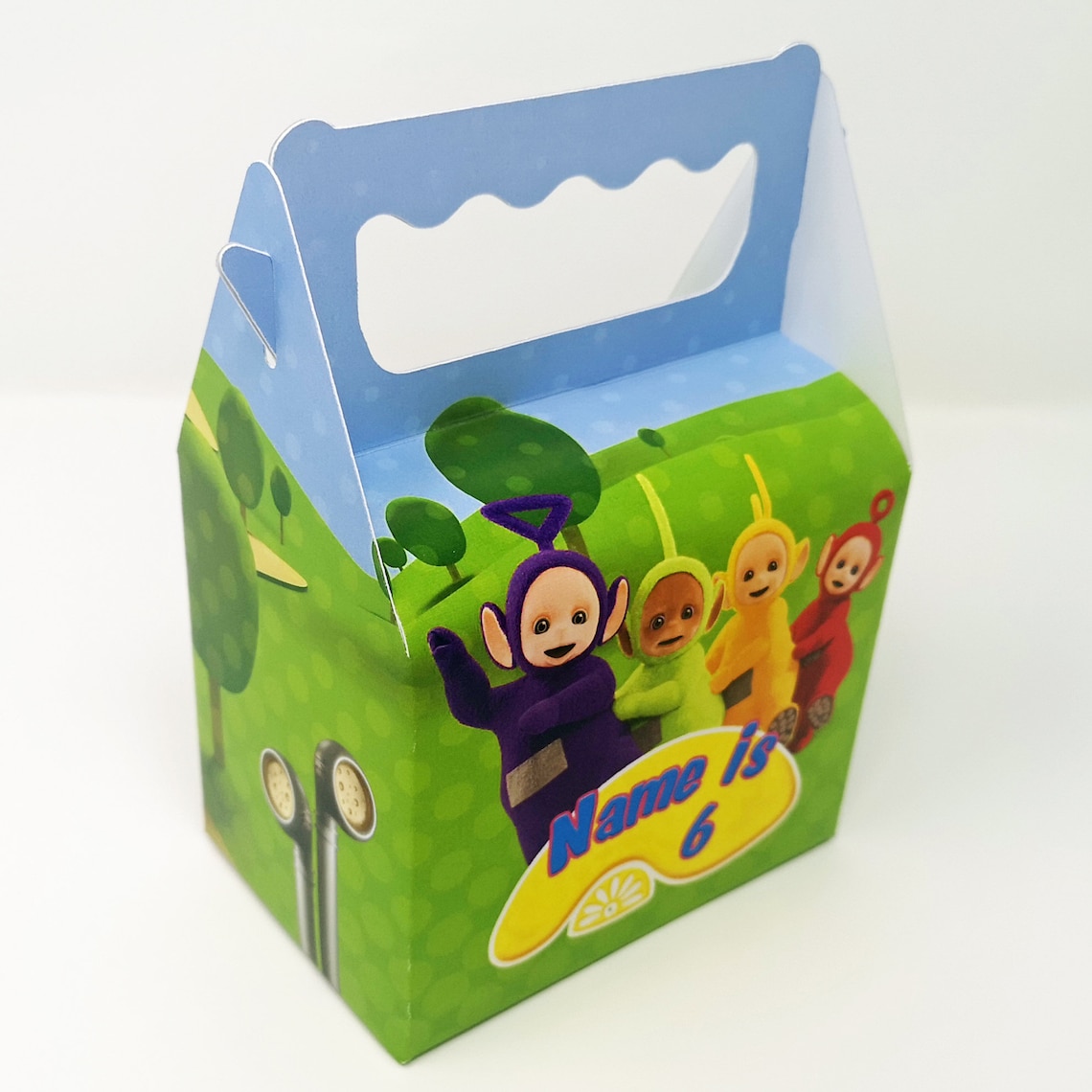 Teletubbies Children's Kids Personalised Party Boxes Bags Favour FAST ...