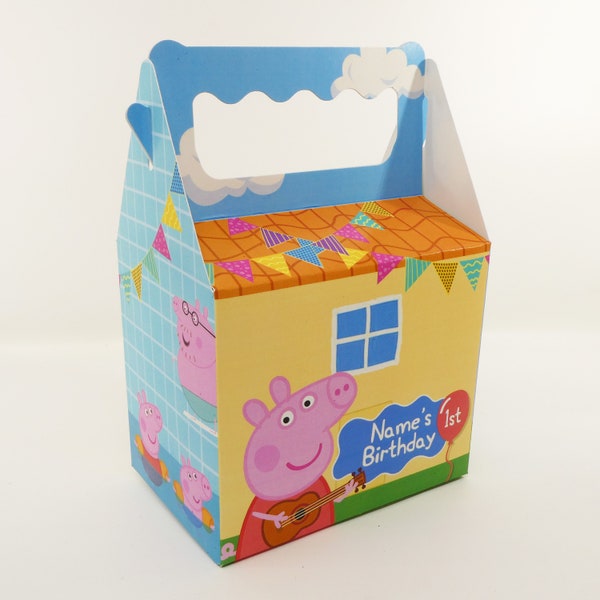 Peppa Pig Favor Box - Etsy UK