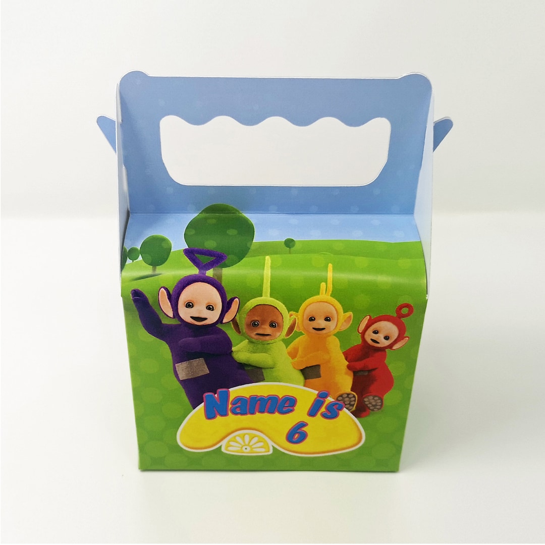 Teletubbies Children's Kids Personalised Party Boxes Bags Favour FAST ...