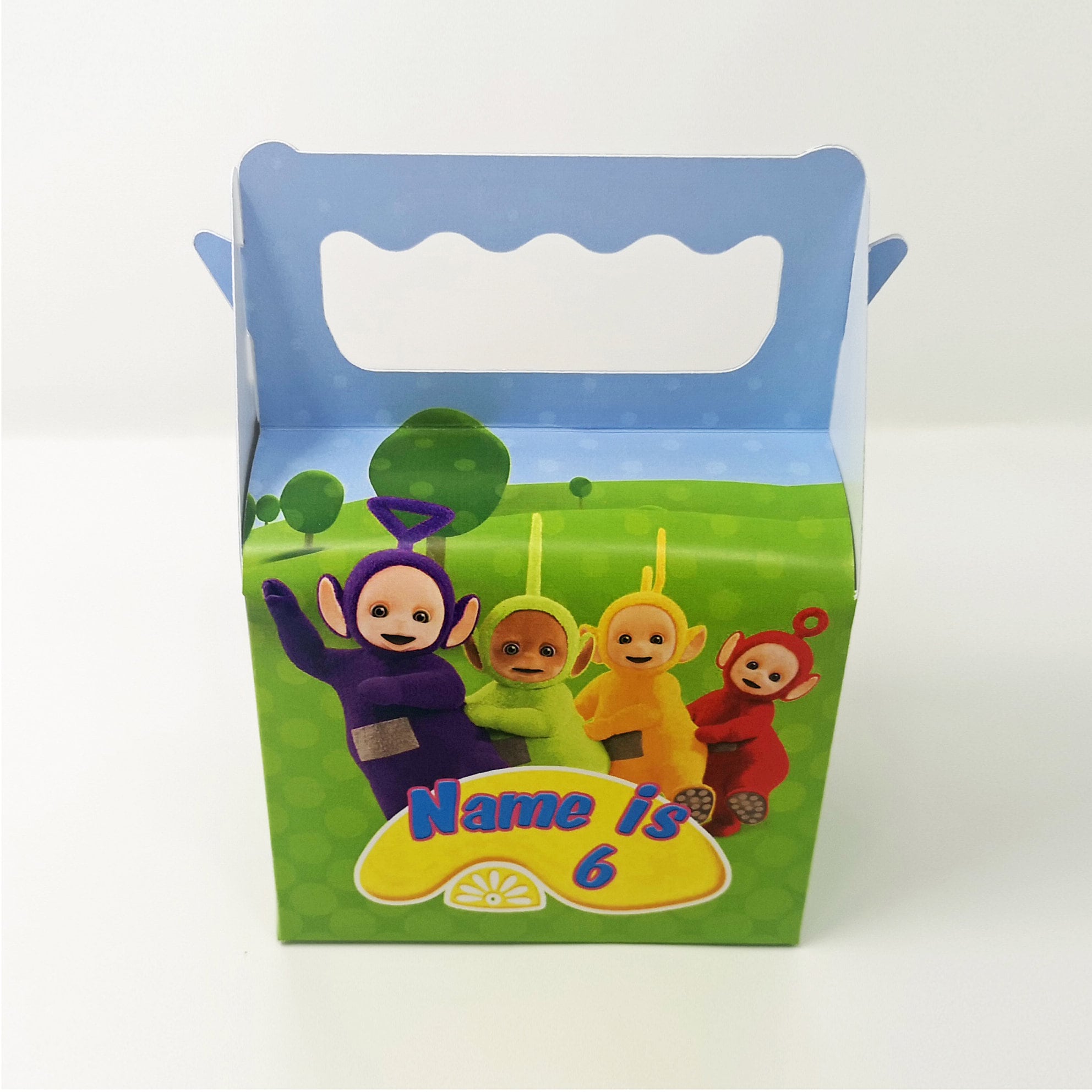 Teletubbies Children's Kids Personalised Party Boxes Bags Favour FAST ...