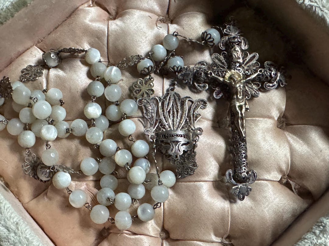 Antique Spanish Filigree Rosary, A Gorgeous and Large Rosary With ...