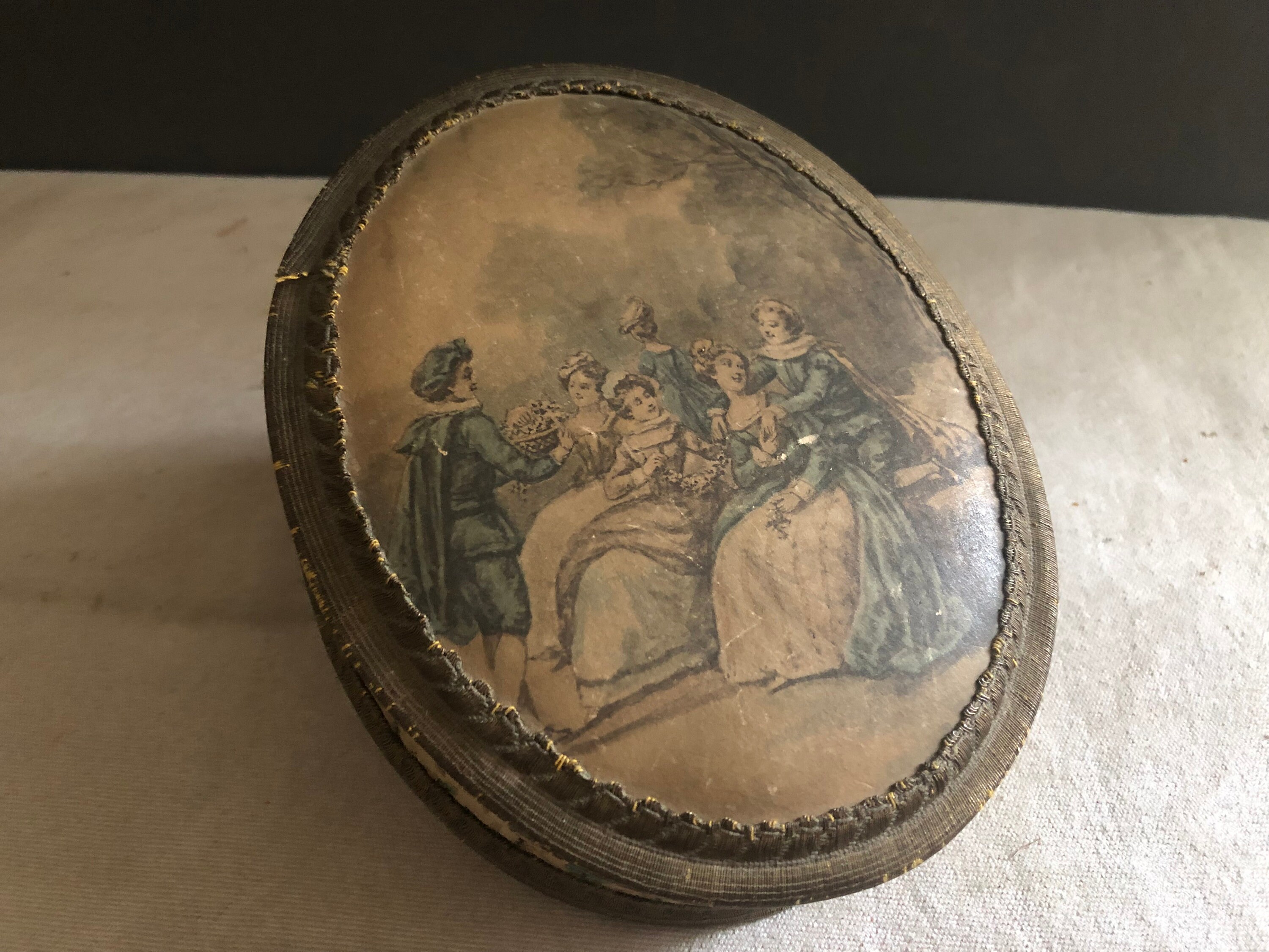 Antique Chocolate Box Antique Oval Box Antique Romantic - Etsy