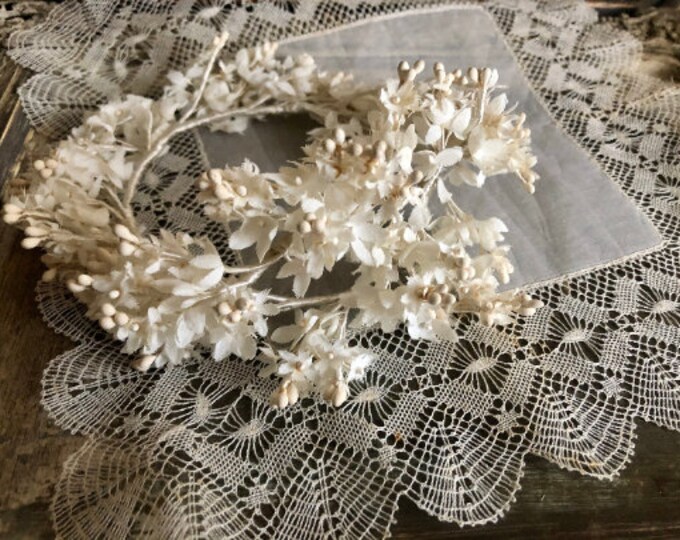 Antique Flower Girl Head Crown, Bridal Bridesmaid Flower Girl Crown ...