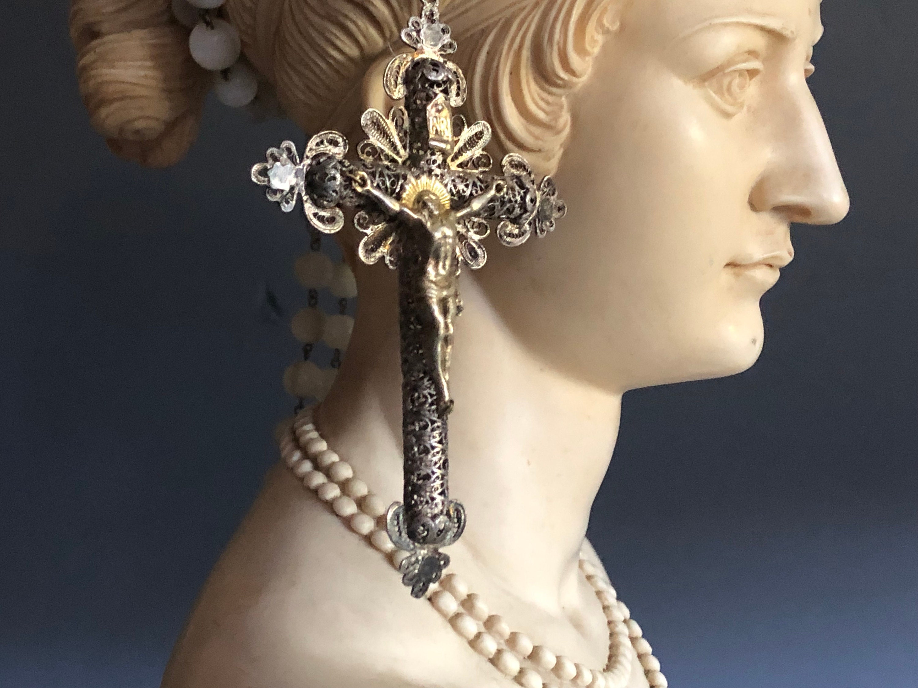 Antique Spanish Filigree Rosary A Gorgeous and Large Rosary - Etsy UK