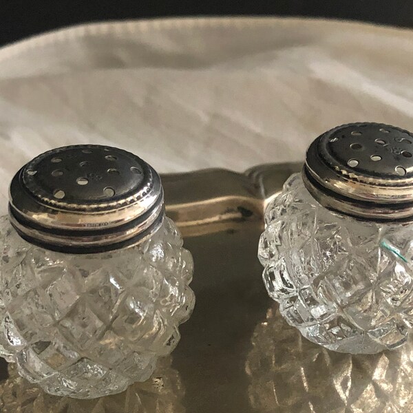 Sterling Silver Salt and Pepper Tray - Etsy