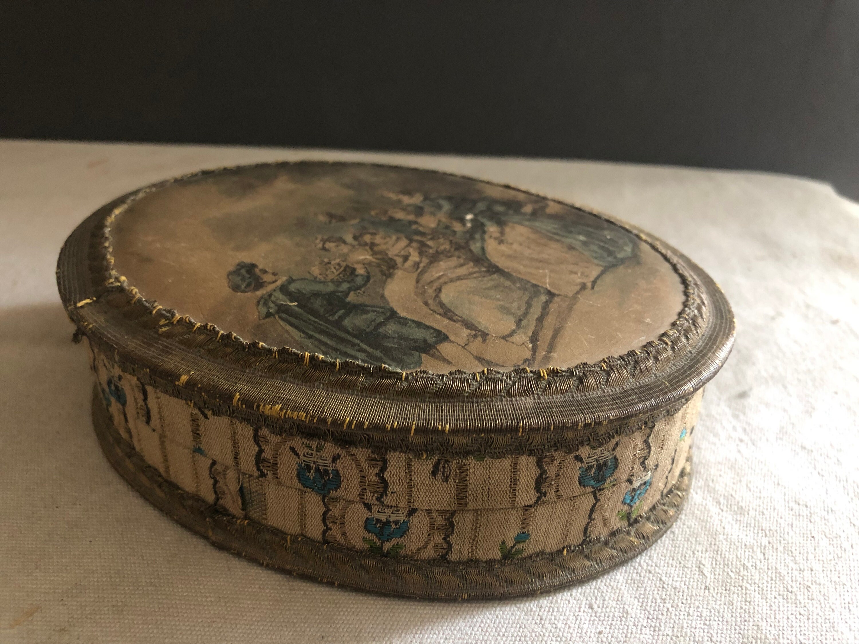 Antique Chocolate Box Antique Oval Box Antique Romantic - Etsy