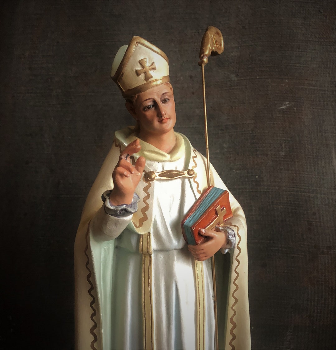 Antique Statue Pope Saint Clement Glass Eye, OLOT, SPAIN - Etsy