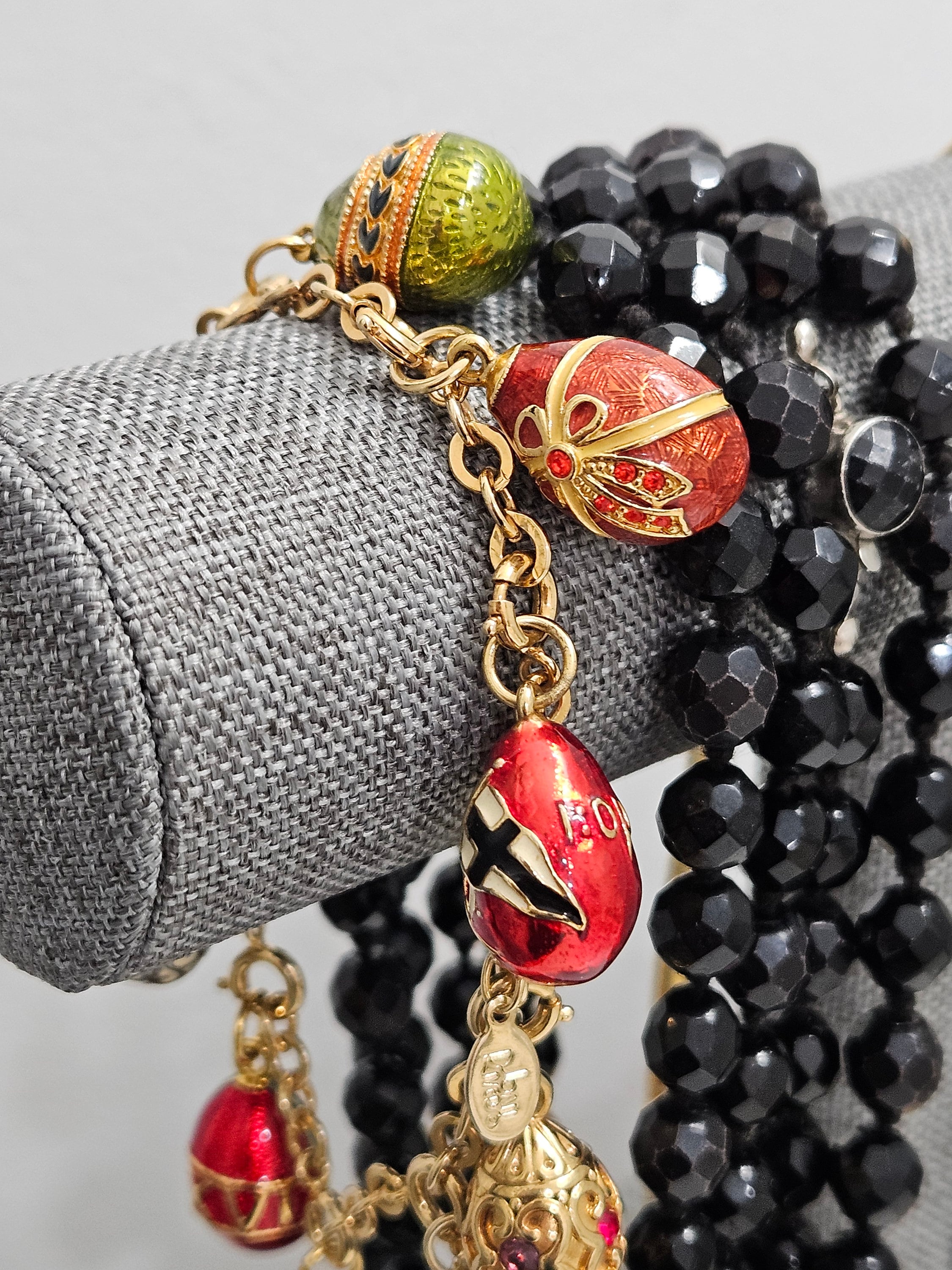 Vintage Joan Rivers Egg Charm Bracelet - Etsy