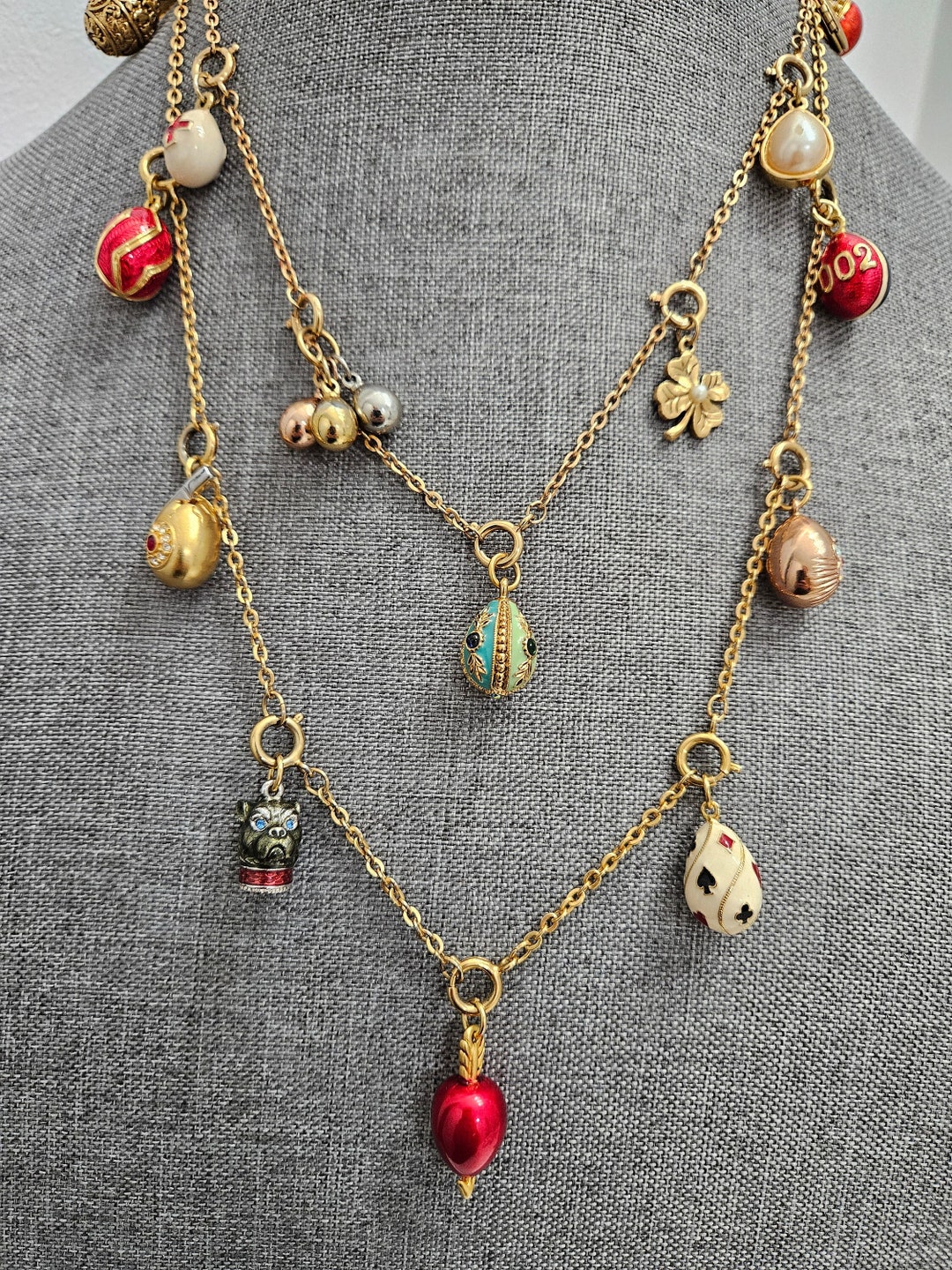 Joan Rivers Collection Egg Charm Necklace - Etsy