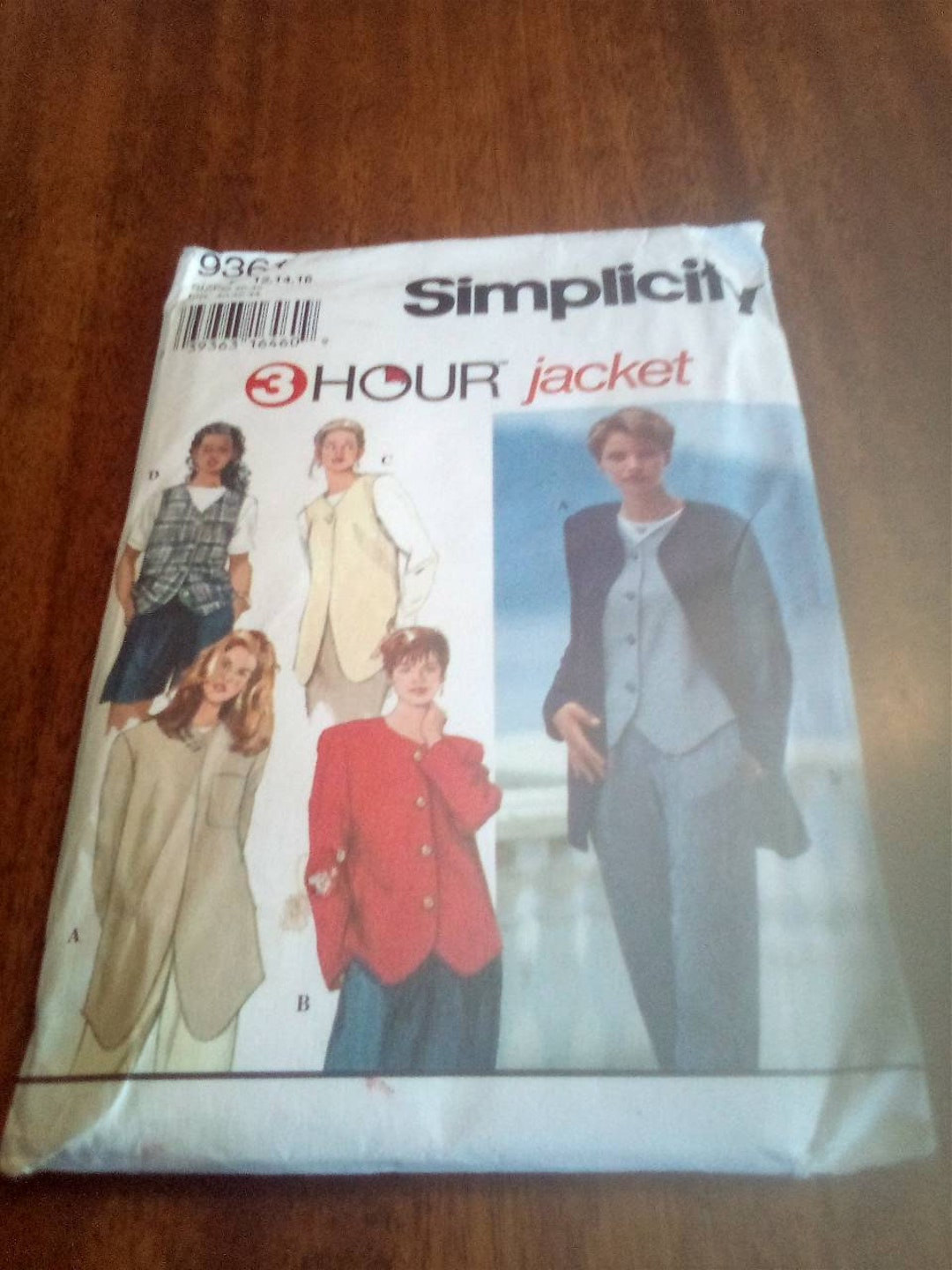 Vintage Simplicity Sewing Pattern 9361 Misses' Women's Jackets Vests ...