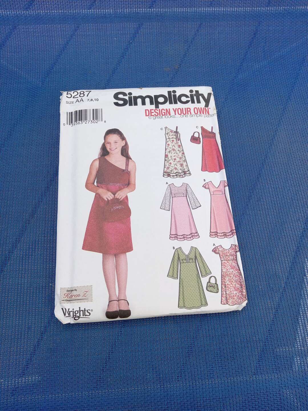 Simplicity Sewing Pattern 5287 Girl's Dress Dresses Size 7-10 - Etsy
