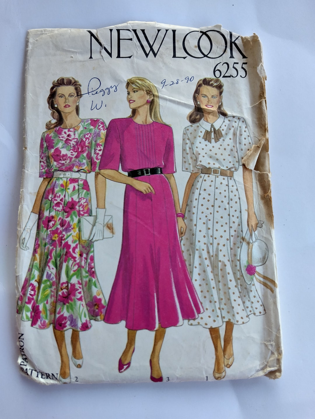 Vintage New Look Sewing Pattern 6255 Women's Dresses Dress Size 8-18 - Etsy