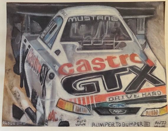 White GTX Race Car Dragster - Etsy