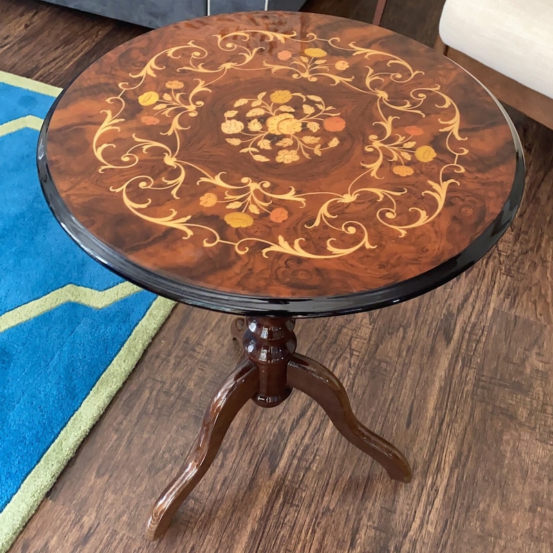 Italian Inlaid Table - Etsy