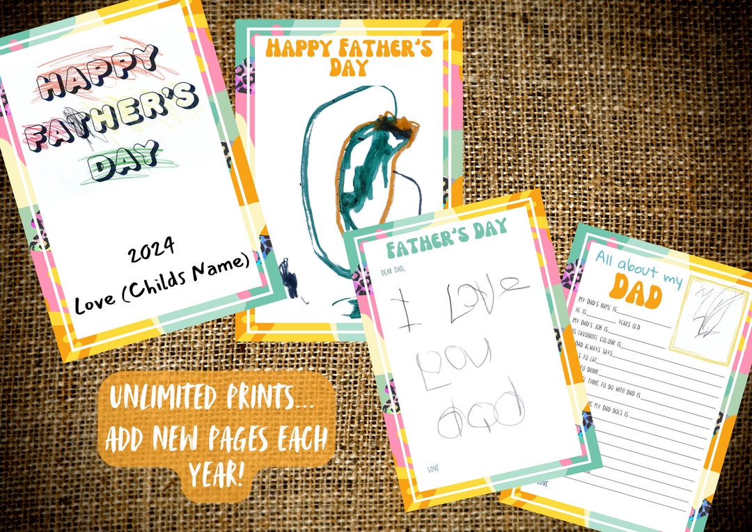 Father's Day Printable Pages Printable Father's Day Journal Heartfelt ...