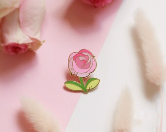 Rose Enamel Pin | Etsy
