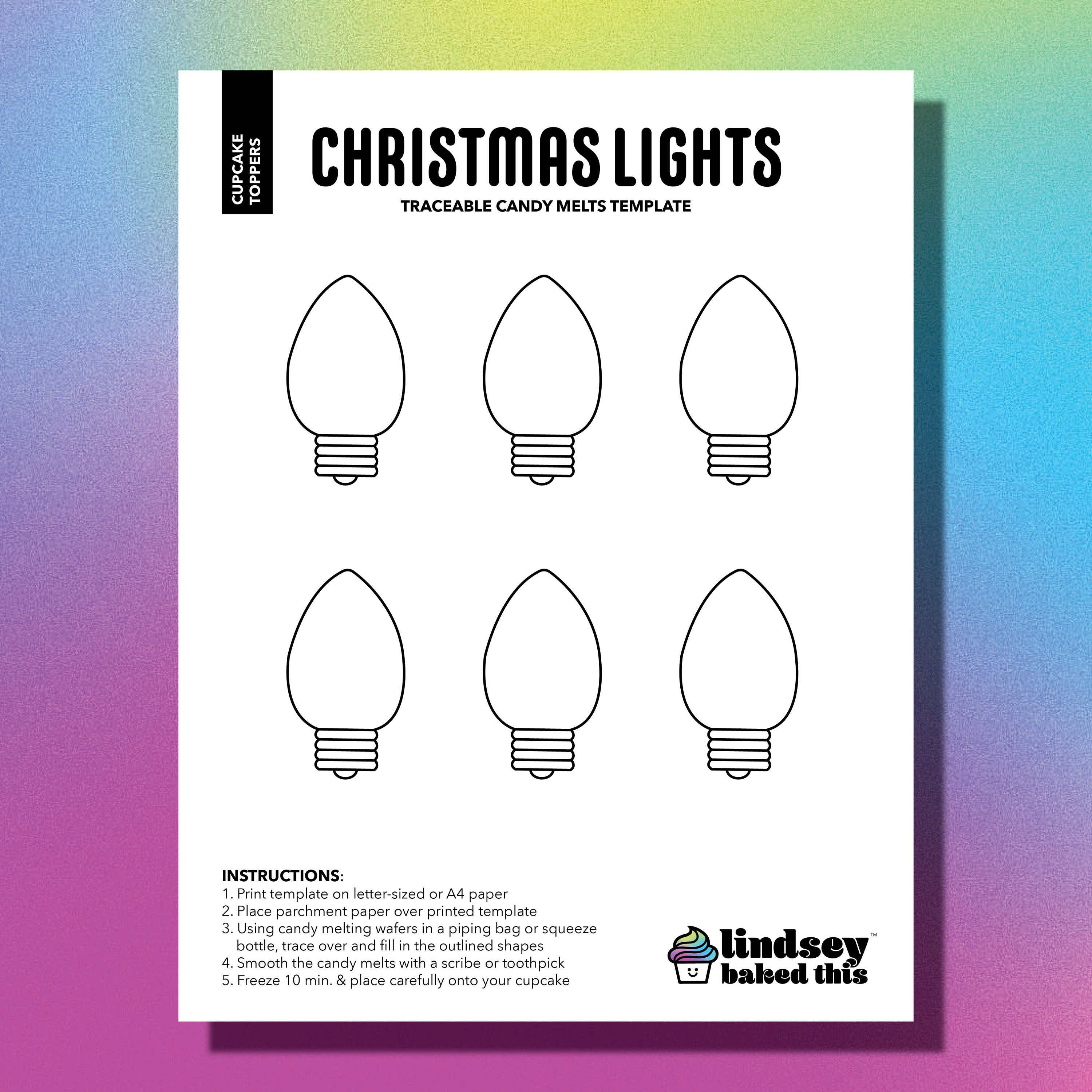 Christmas Light Pattern Template