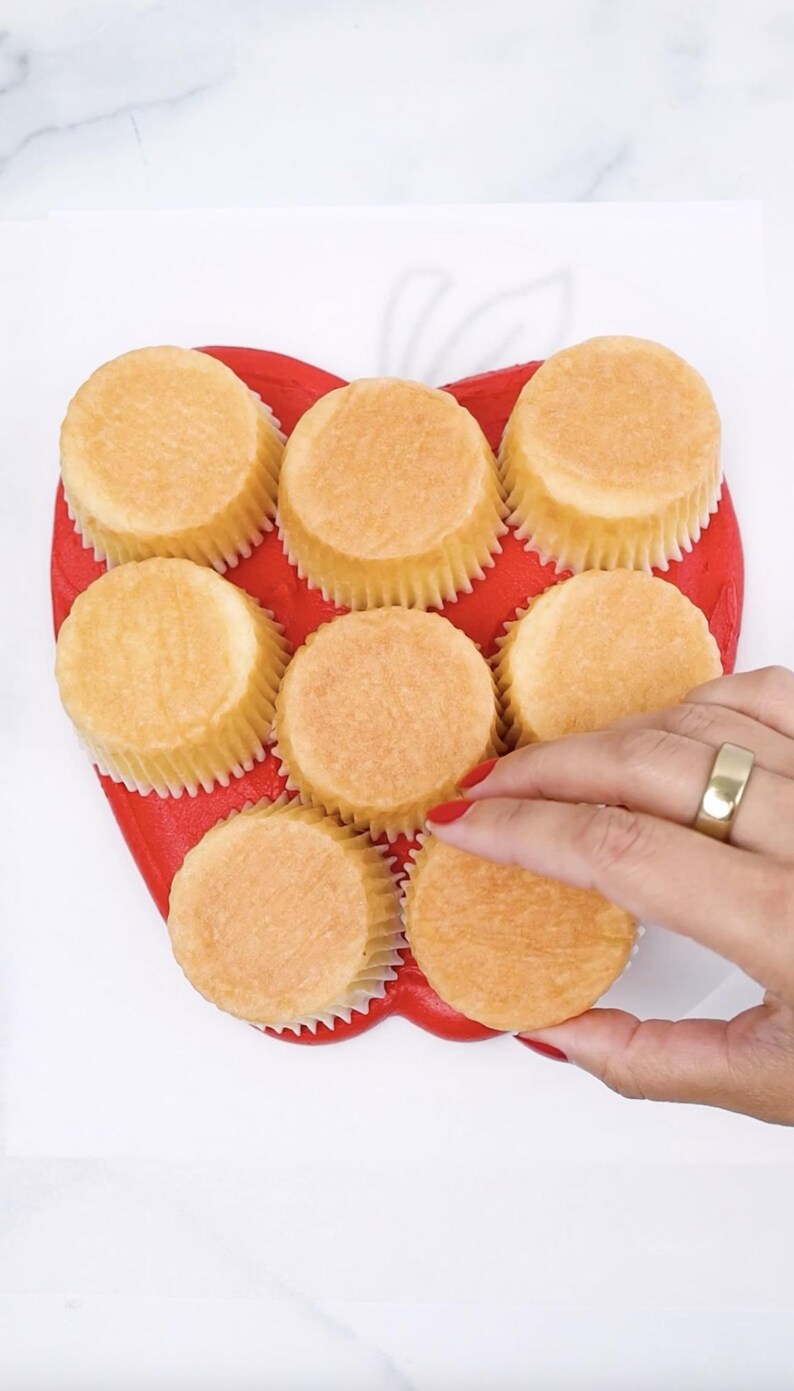 Apple Pull-apart Cupcake Template - Etsy