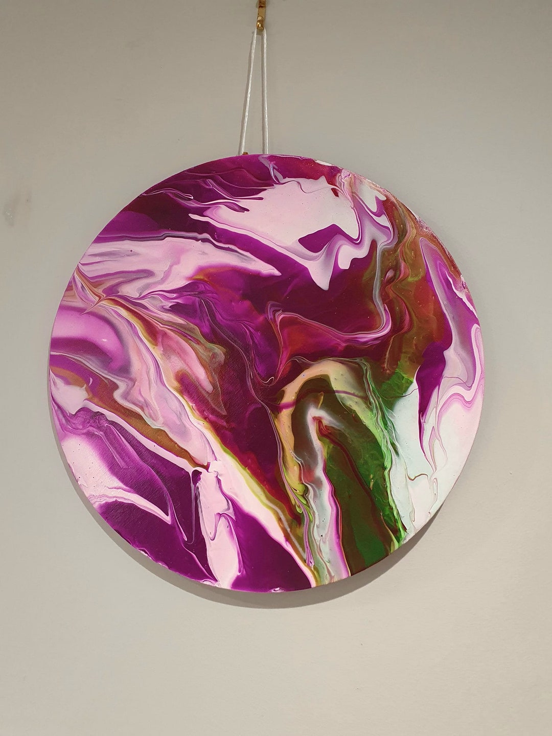 Acrylic Flow Round Wall Art Circular Wall Art - Etsy